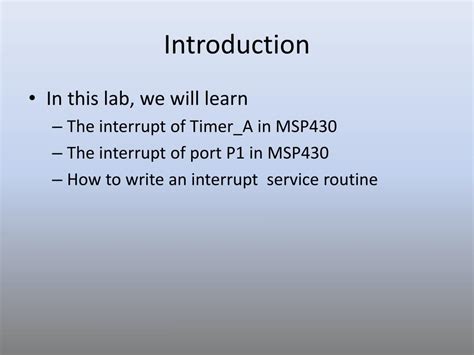 Ppt Lab 4 Interrupt Powerpoint Presentation Free Download Id2036743