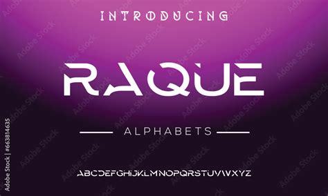 Tech Vector Font Typeface Unique Font Design Typeface Urban Style Fonts For Technology Digital