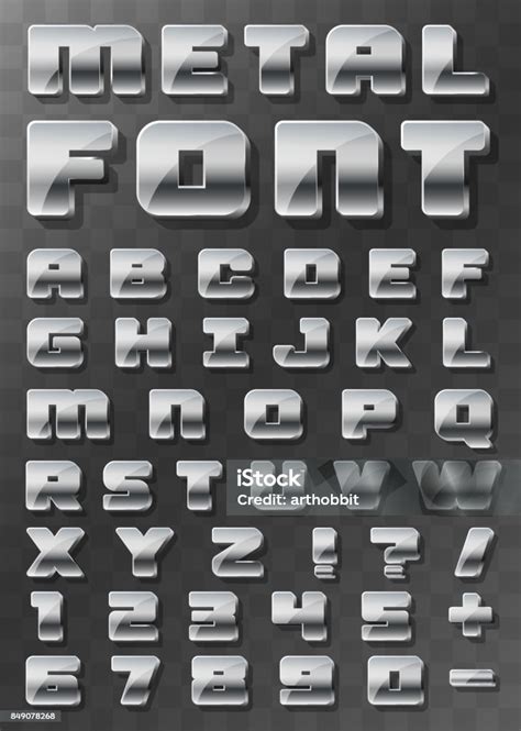 금속 글꼴 투명 한 배경에 3d 0명에 대한 스톡 벡터 아트 및 기타 이미지 0명 3차원 형태 강철 Istock