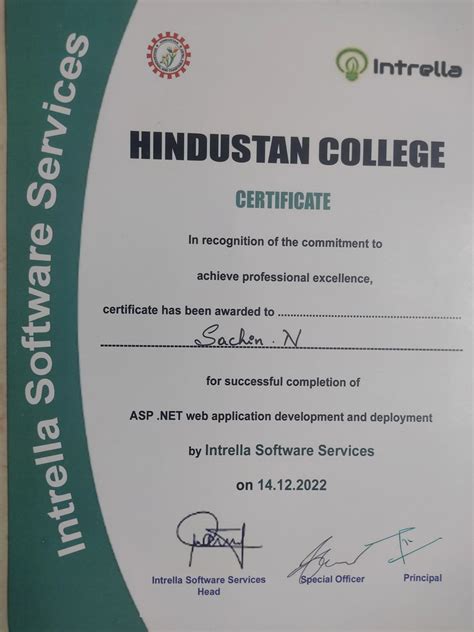 Sachin N On Linkedin Aspdotnet Webdevelopment Certification