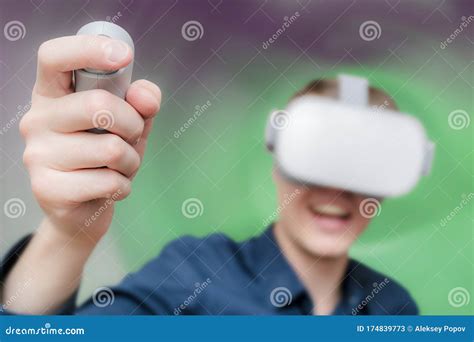Young Man Of Virtual Reality Innovation And Technological Advances