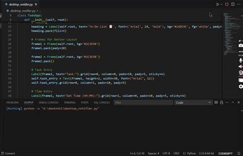 Python Tkinter Productivity Softwaredevelopment Notifications