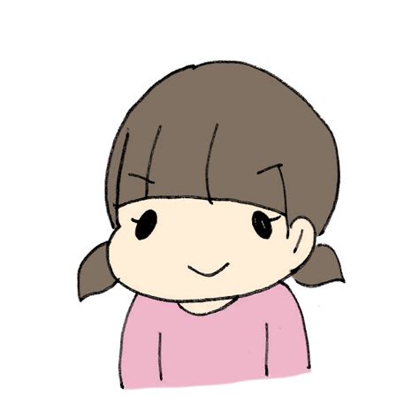 にっこり笑う女の子のイラスト かわいいフリー素材が無料のイラストレイン