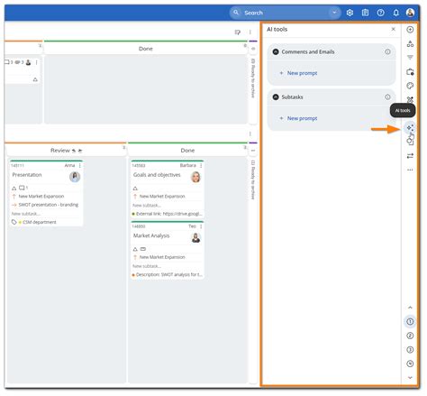 How To Use The Ai Tools Menu To Generate Subtasks Comments And Emails