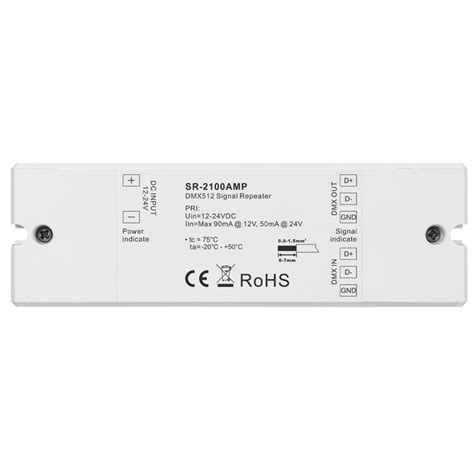 Sr 2100amp 12 To 24vdc Dmx512 Signal Amplifier