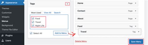 How To Add Topics In WordPress Navigation Menus