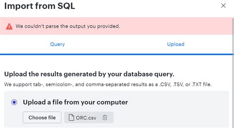 Importing ERD File From MySQL Leads To Error Error We Couldn T Parse The Output You Provided