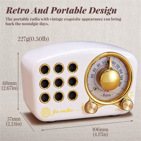 Prunus Portable Retro Radio Am Fm Usb Radio Receiv Vicedeal