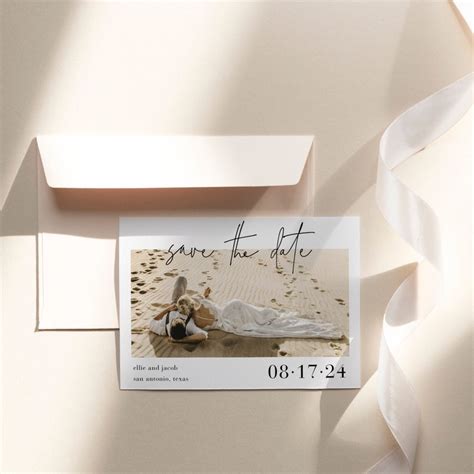 Photo Save The Date Template Instant Download Editable Etsy