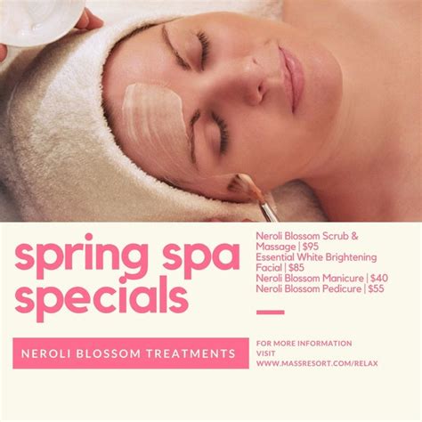 Spring Is Here Indulge Yourself With Relaxing Spa Treatments This Month With One Or More Of Our