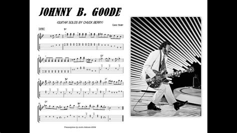 Johnny B Goode Guitar Solos By Chuck Berry Bluesguitar Chuckberry