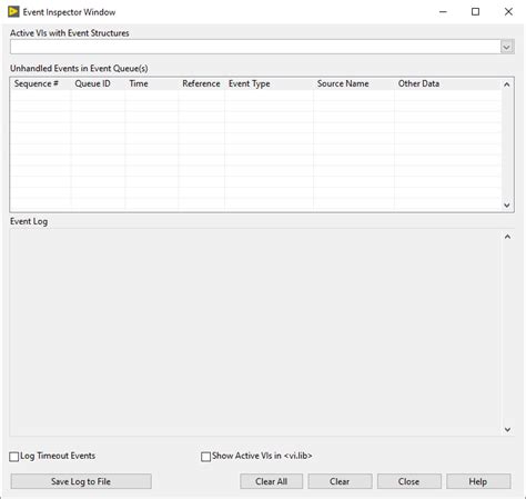 Saving All The Event Logs To File In Event Inspector Window Ni Community