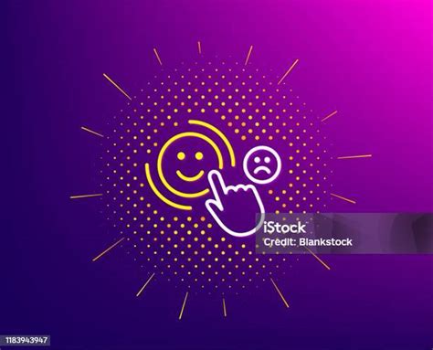 고객 만족도 라인 아이콘입니다 긍정적 인 피드백 기호 벡터 고객에 대한 스톡 벡터 아트 및 기타 이미지 고객 고급 노랑 Istock