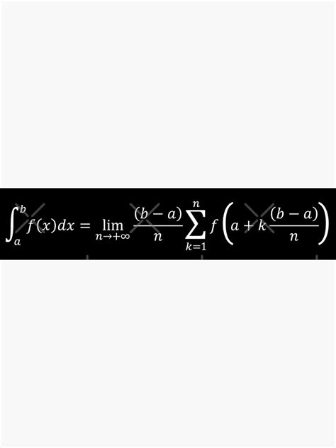 Riemann Integral And Sum Math And Calculus Poster For Sale By