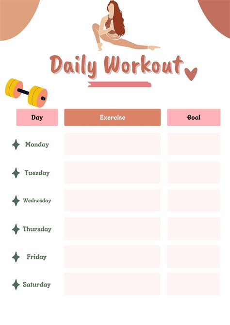Exercise Planner Printable Planner Hexagon Exercise Planner Printable Planner Hexagon