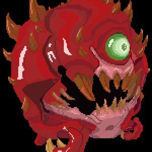 Cacodemon Doom Eternal Pixel Art Vinyl Sticker Decal Laptop Phone Gamer Unique Cool