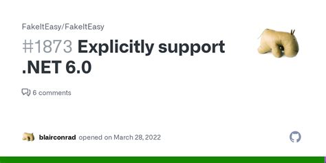Explicitly Support Net 60 · Issue 1873 · Fakeiteasyfakeiteasy · Github