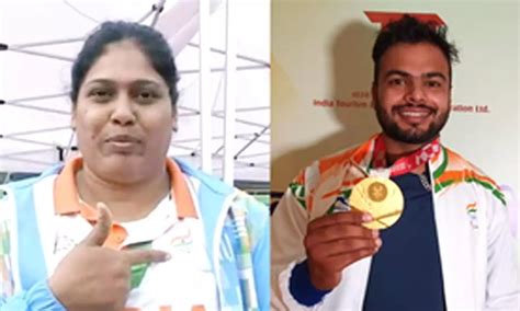 Bhagyashri Jadhav Sumit Antil Named Indias Flag Bearers For Paris