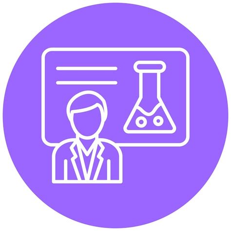 Premium Vector Chemistry Lecture Icon Style
