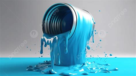 파란색 페인트의 오래된 캔이 떨어지고 있습니다 캔 밖으로 튀는 3d 밝은 파란색 페인트 고화질 사진 사진 배경 일러스트 및 사진 무료 다운로드 Pngtree