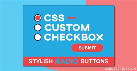 Css Custom Checkbox And Radio Buttons Rcss