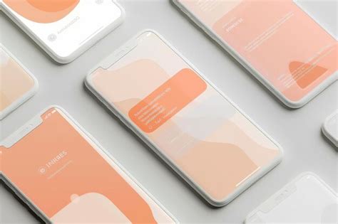 Modern Light User Interface Design Template Conceptual Mobile Phone