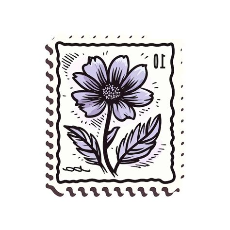 Premium Vector Hand Drawn Stamp Cartoon Vector Illustration Clipart