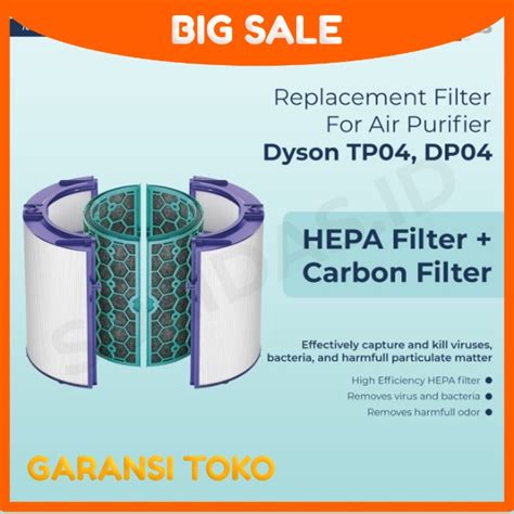 Jual Dyson Filter Air Purifier Tp04 Dp04 Hepa Carbon Replacement Shopee Indonesia