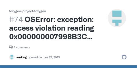 Oserror Exception Access Violation Reading X B C In Win Bit Issue