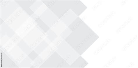 Abstract White And Grey Geometric Square Pattern Design Of Technology Background With Shadow