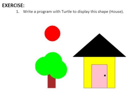 Solved Exercise 1 Write A Program With Turtle To Display