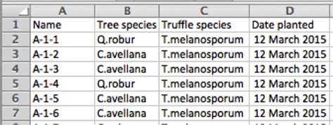 Bulk Edit Tree Data Via Import Export To Csv Truffle Grower