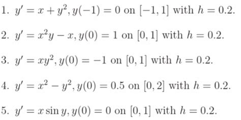 Solved Solve The Differential Equations In Exercises Chegg