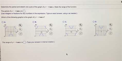 solved determine the period and sketch one cycle of the
