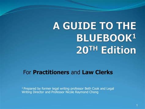 Bluebookguide 20thedppt