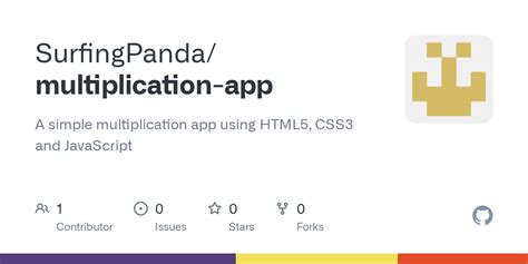 github surfingpanda multiplication app a simple multiplication app using html5 css3 and