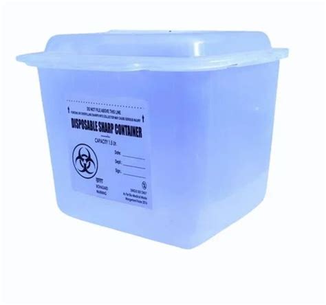 Plastic 3 5l Disposable Sharp Container Medium At ₹ 78 Piece In Lucknow