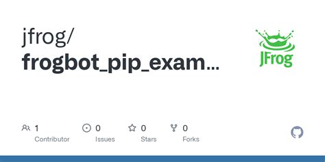 github jfrog frogbot pip example