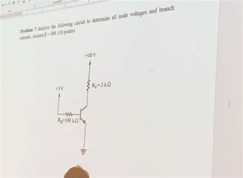 Solved Analyze The Following Circuit To Determine All Node