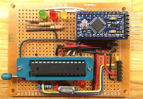 Quemar El Arduino Bootloader ATMEGA P PU Usando Arduino Mini Pro Askix