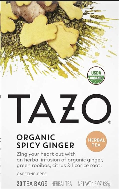 Tazo Organic Spicy Ginger Tea Martie