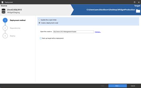 Worked Example Using A Scripts Folder As A Data Source Sql Compare 15 Product Documentation