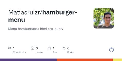 Github Matiasruizrhamburger Menu Menu Hamburguesa Html Css Jquery