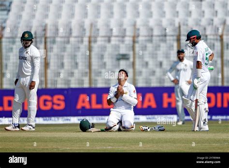 Pakistani Batter Abid Ali M Celebrates His Hundred Runs During Bangladesh And Pakistan First