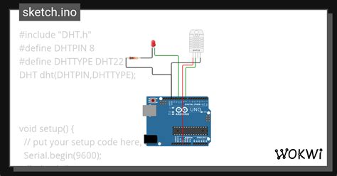 Temperatur Sensor Wokwi Esp32 Stm32 Arduino Simulator