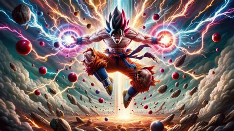 تحميل خلفية انمي دراغون بول غوكو سوبر سايان فخمه بدقة 4k خلفيات
