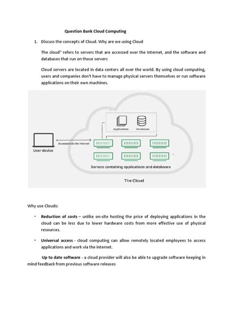 Cloud Computing Question Bank Pdf Cloud Computing Software As A Service