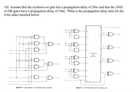 solved 10 assume that the exclusive or gate has a