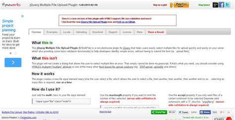 15 Best Jquery File Upload Plugins Code Geekz