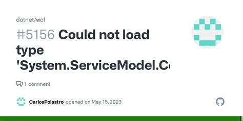 Could Not Load Type Systemservicemodelconfiguration